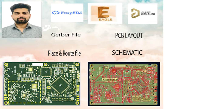 Make pcb design pcb layout and circuit schematics by Safyanzeb270 | Fiverr
