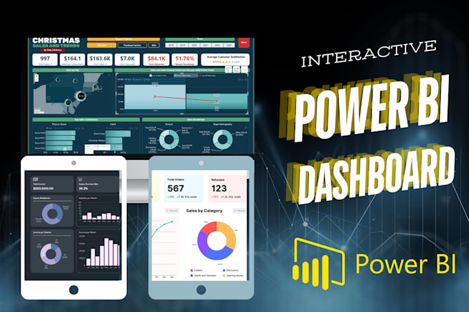 Create interactive power bi dashboard and report by Data_solutionzz | Fiverr