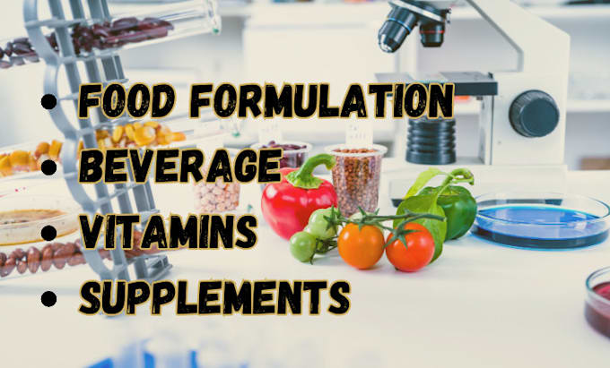 Formulate food formulation, nutritional supplements, beverages and energy drink by Jessica ...
