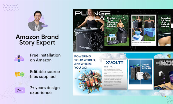 Design and upload professional amazon brand story by Emerchant | Fiverr