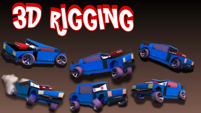 Professionally rig 3d character, daz 3d studio blender iclone maya ...