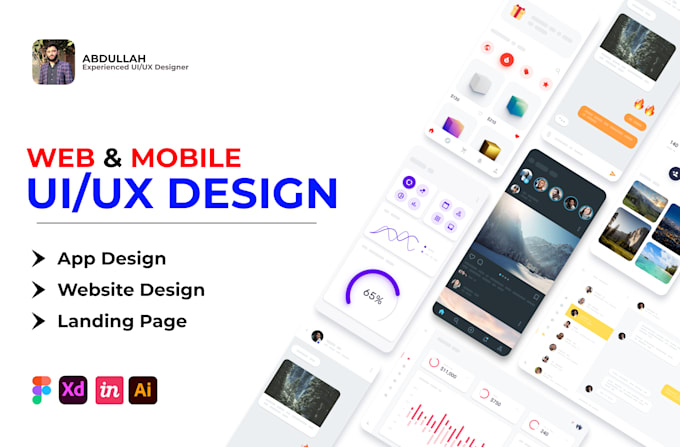 Provide professional ui ux design services by Abdullahjee2003 | Fiverr