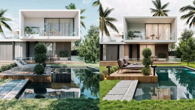 Design 2d 3d landscape, patio, pool, frontyard, backyard garden by ...