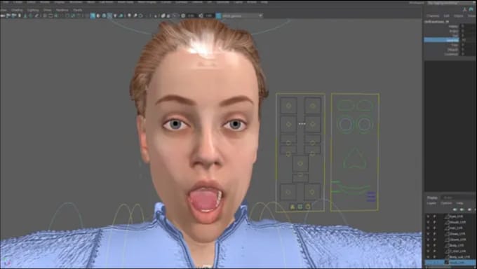 Wonder dynamic 3d character rigging, facial rig, lip sync, ue, unity, rig3d maya by Opladegard ...