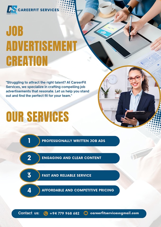 Create job advertisement post exactly suitable for your vacancy by ...