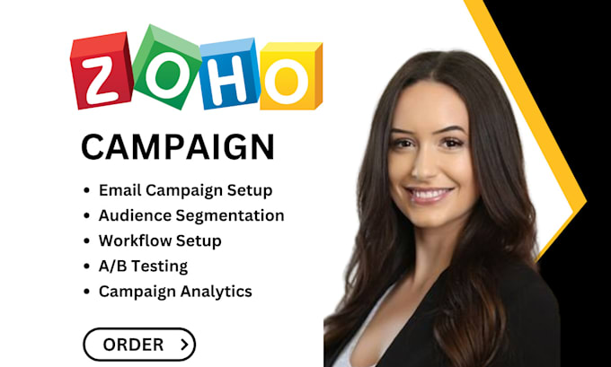 Zoho campaigns, zoho form, zoho books, zoho email marketing by Luiz_creation | Fiverr