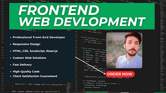 Front End Web Developer In Html Css Javascript Bootstrap React Js By