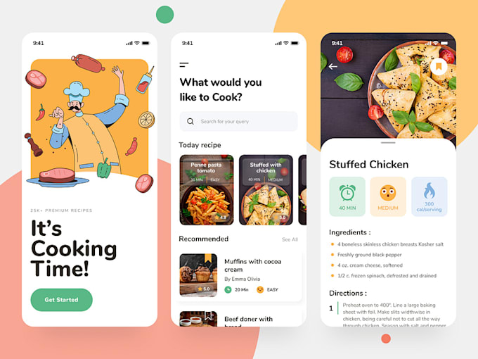Expert meal preparation and cooking apps developer by Gimenez13 | Fiverr