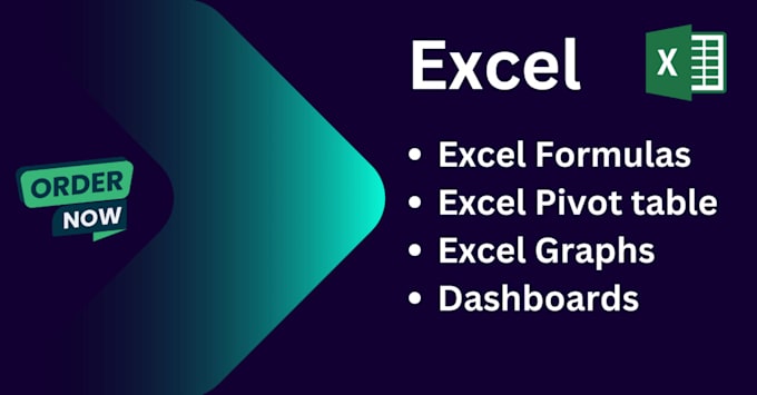 Do excel formulas, pivot table, graphs and dashboards by Arusa_excel | Fiverr