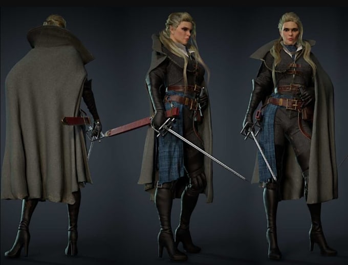 Turn your 3d sculpture printing to 3d character game,nsfw,uv map,rig ...