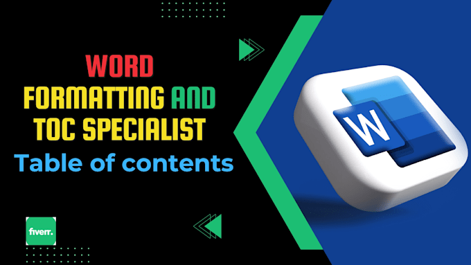 Create Professional Clickable Table Of Contents For Ms Word By Oneluckey Fiverr