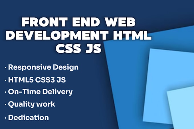 Do website using html css js by Artem4ik12 | Fiverr