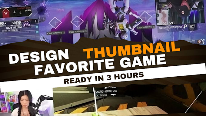 Design gaming thumbnail for your favorite youtube game for 3 hrs by ...