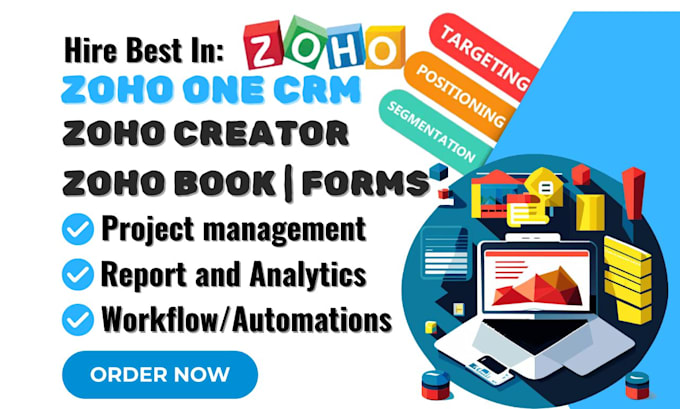 Setup usa zoho one campaign form flow creator app analytics tasks dashboard crm by Crmgeniux ...