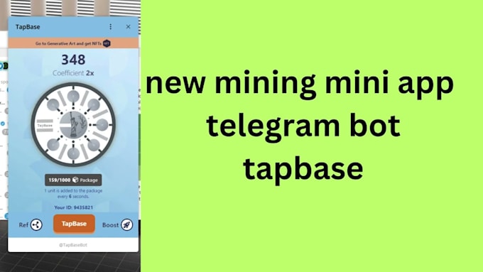Develop telegram mini app, telegram tap bot, telegram mini game, clone notcoin by Tobi_bruce ...