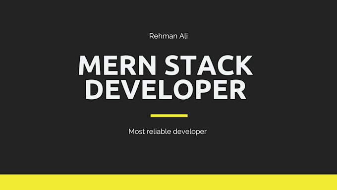 Build Web Application Using React Js And Nodejs Mern Stack By Rehman