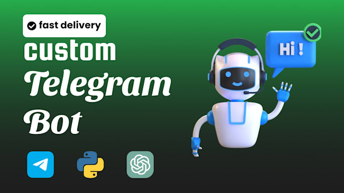 Create a custom telegram bot using python by Cnncodex | Fiverr Create a custom telegram bot using python by Cnncodex | Fiverr