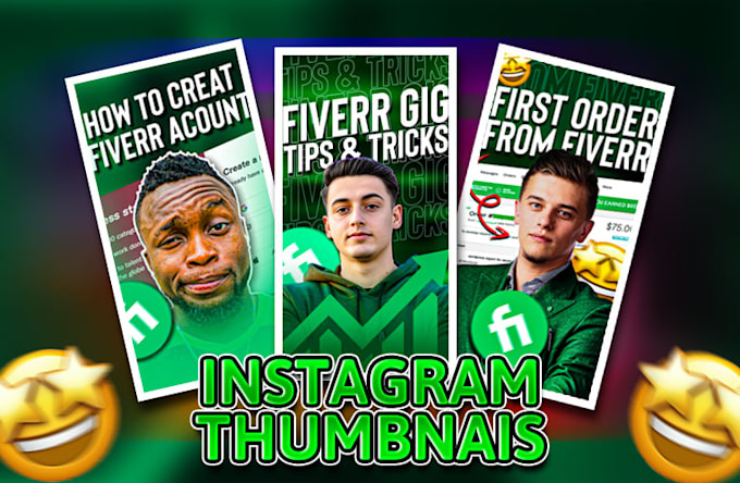 Design eye catching instagram reel thumbnails by Abdullah1848 | Fiverr
