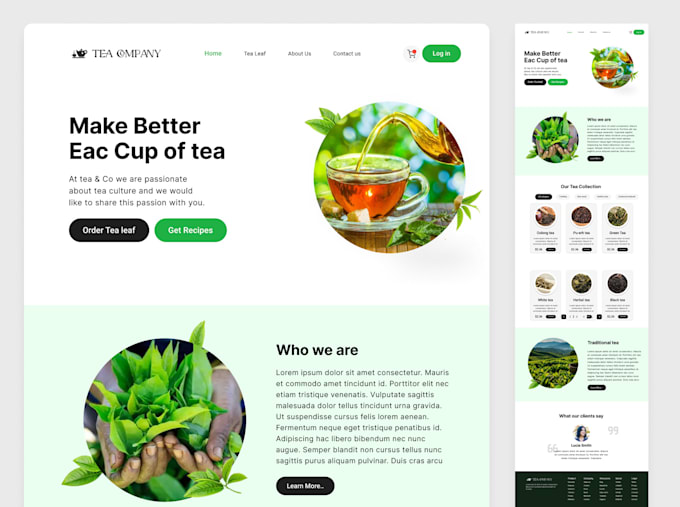 Design website ui ux, website mockup, figma web template by Abinayk ...