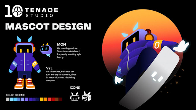 Create a professional and quirky mascot for your brand by Tenacestudio ...