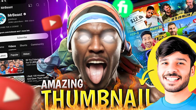 Design an amazing youtube thumbnail with the best quality by ...