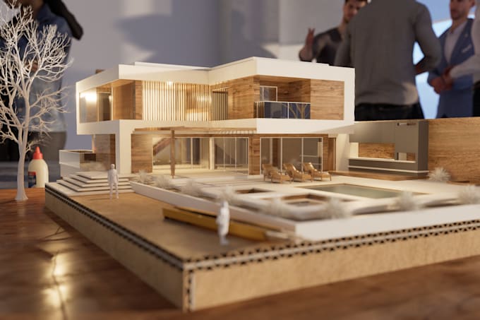 Architectural maquette style render by Zeenobj | Fiverr