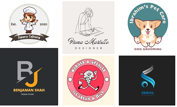 Provide custom logo design services by Mabdullahsh | Fiverr