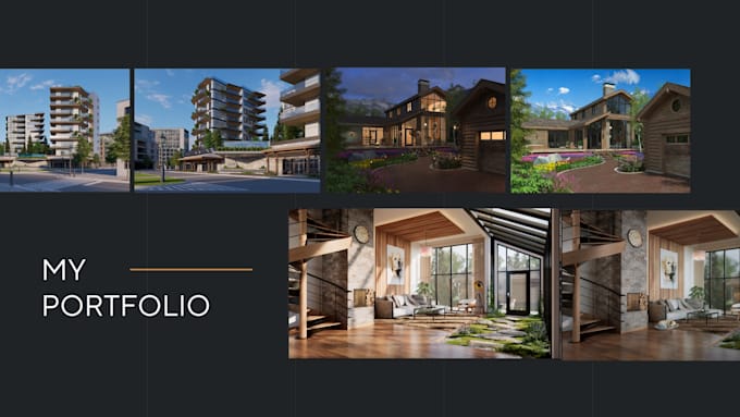 Create architectural renderings 3d modeling animation walkthroughs rendered plan by Egrojeca ...