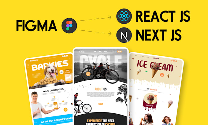Convert the figma to react or figma to next js with tailwind css typescript by Devify2022 | Fiverr