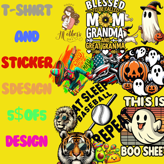 Do the great shirt design sticker and logo design for you by Mrdesing20 ...