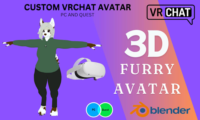Create your vrchat avatar furry avatar nsfw avatar anime avatar ...