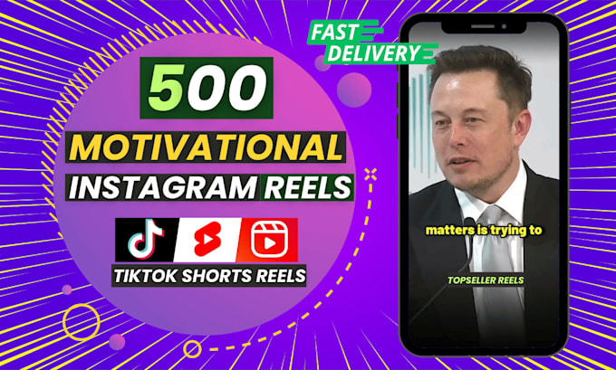 Create 500 best perfect instagram motivational reels by Mrzeroooo | Fiverr
