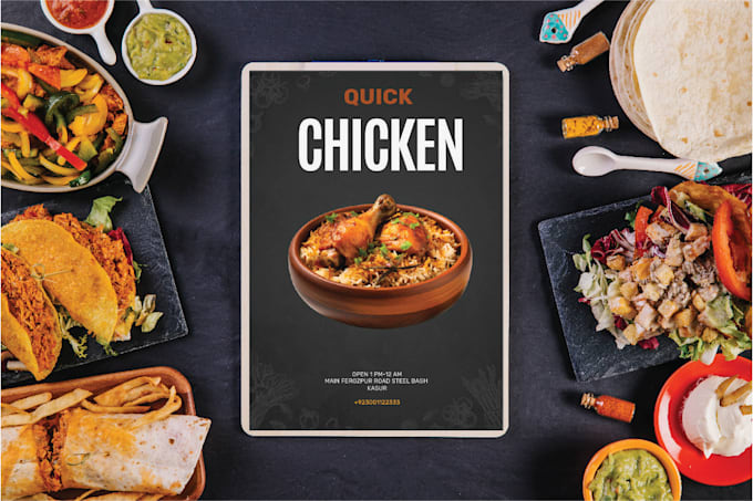 Design digital menu boards, restaurant menu, food menu by Hammadur181 ...