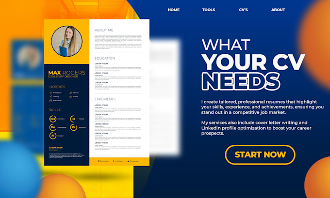Expert resume design, unique cv designs by Usman7683 | Fiverr