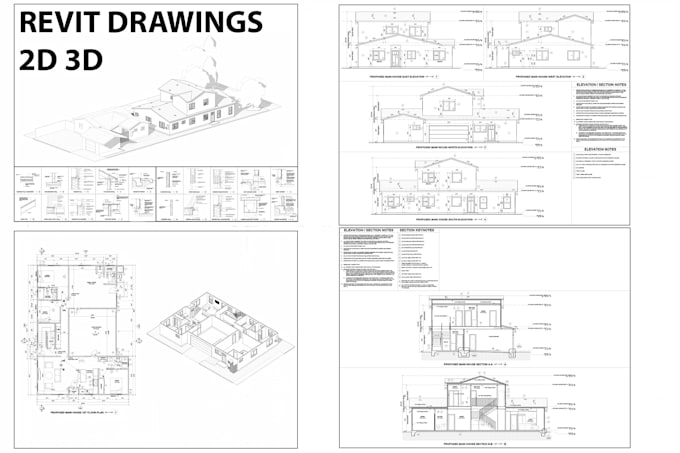 Draw architectural 2d, 3d plan in autocad or revit by Jeani_arch | Fiverr