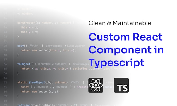 Create custom react components for your web project by Lukaslaudrain | Fiverr