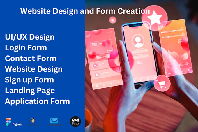 Design figma website, homepage, web form, web pages, form page by ...