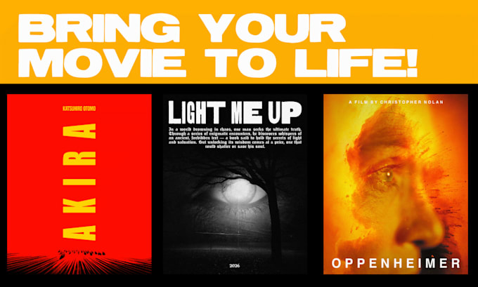 Bring your film to life with an eye catching movie poster by Jshkka | Fiverr