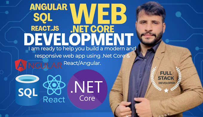 Develop complete web applications and apis using dot net core, react and angular by Usmankhalid ...