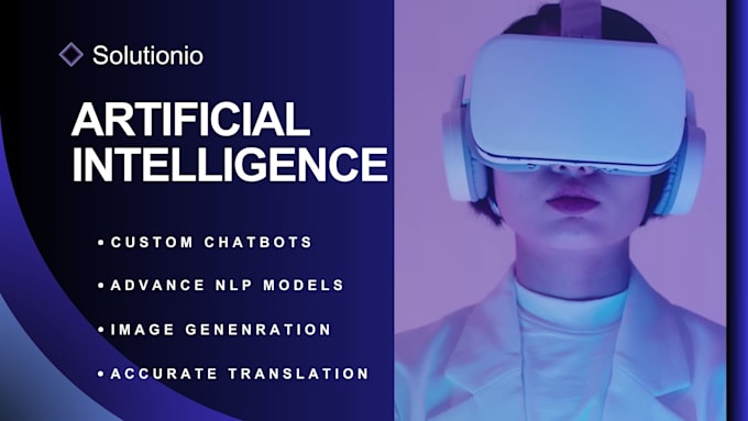 Create custom ai chatbots, content, images, and language processing solutions by Solutionsio ...
