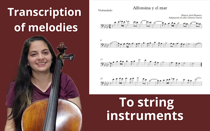 Transcribe melodies to your string instrument by Genesis_garciaa | Fiverr