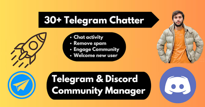 Be your telegram community manager telegram chatter, telegram moderator ...