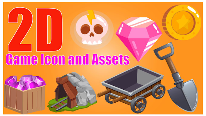 Create 2d game art props, items, icons, assets by Mishalmunir | Fiverr