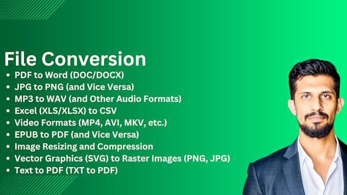 Do any file conversion by Imadusmani | Fiverr