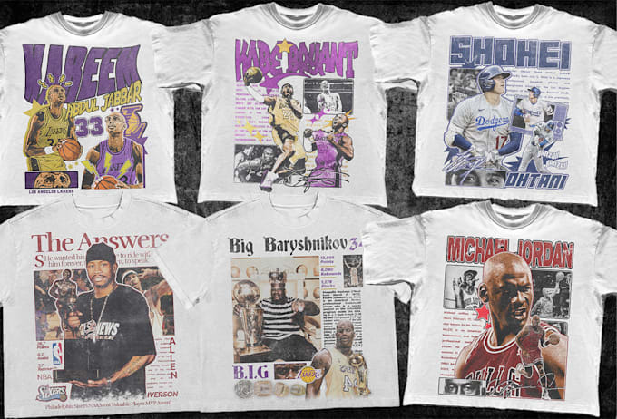 Design unique bootleg shirt for your brand by Lorddce | Fiverr