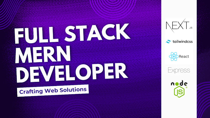 Be full stack mern, next js, node js developer by Majwadalam | Fiverr