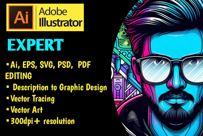 Do custom graphic design services in adobe illustrator by Kazmii512k ...