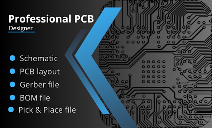 Design circuit schematic pcb layout 3d model gerber bom in easyeda or ...