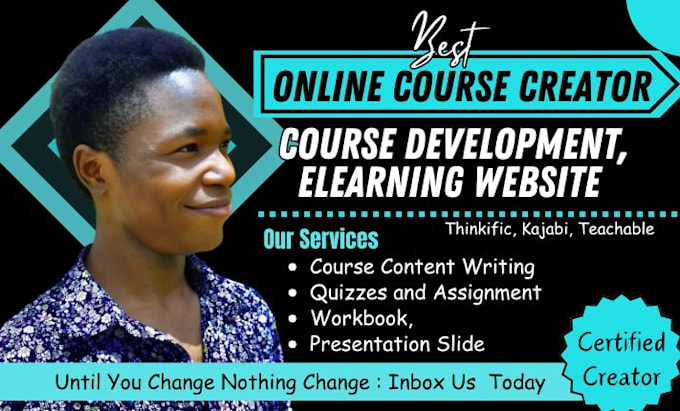 Online course content creator, course development, creation, digital ...