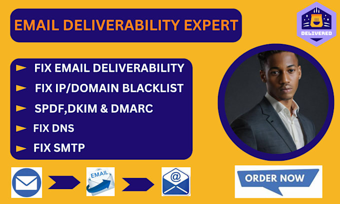 Fix email deliverability setup domain dns spf dmarc dkim and fix spam ...